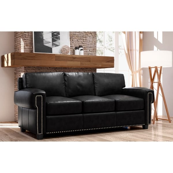 leather queen sleeper sofa