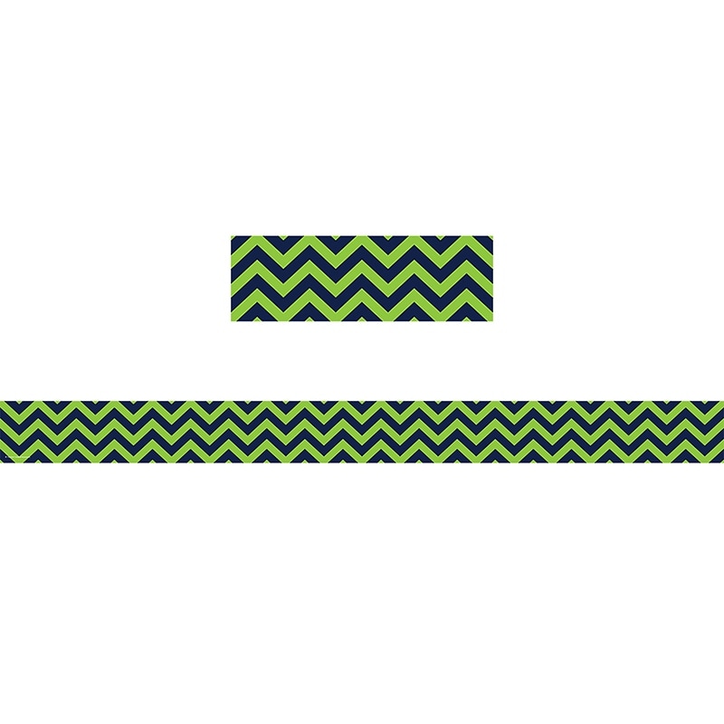 green chevron border