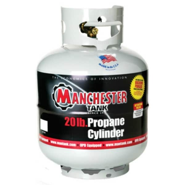 Manchester Tank 10504 Vertical ACME/OPD Propane Gas Cylinder, Gray, 20 ...