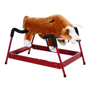 Classic Plush Rocking Bull Toy with Authentic Sounds, Soft Body and ...
