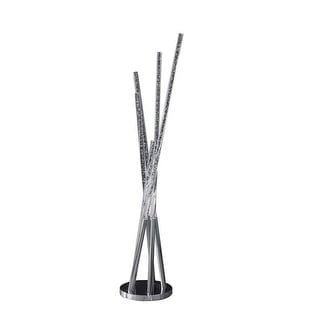 Modern 5 Acrylic Upright Legs Led Silver Metal Floor Lamp - Bed Bath ...