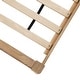 Solid Wood Panel Platform Bed with Headboard, Double Size Beds Wooden ...