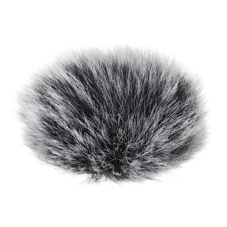 Furry Microphone Windscreen 7mmx 60mm Mic Cover Windshield Black White ...