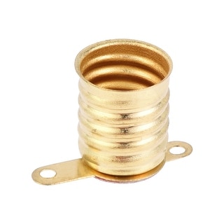 E10 Lamp Socket 30VDC 0.5A 19x13mm Bulb Holder Screw Base Gold Tone ...