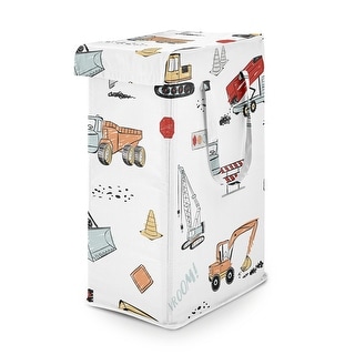 Sweet Jojo Designs Red Blue Construction Truck Boy Foldable Laundry ...