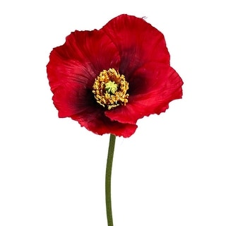 Red Poppy Garden Stem Artificial Flower - Bed Bath & Beyond - 40389872