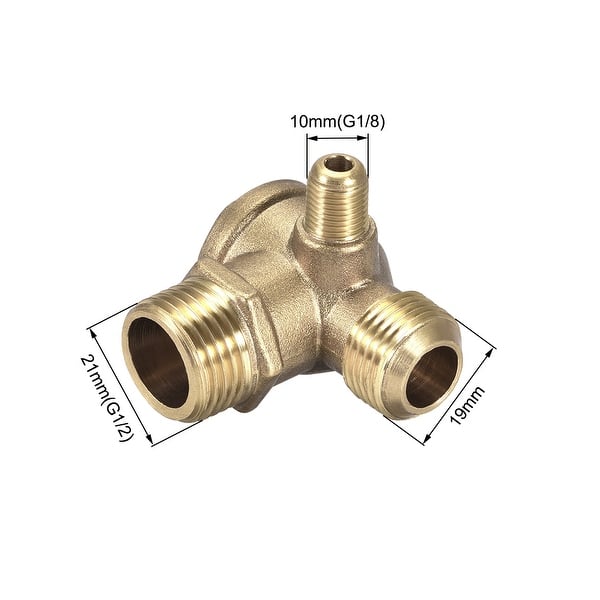 Air Compressor Check Valve 90 Degree Right Male 21x19x10mm 2Pcs ...