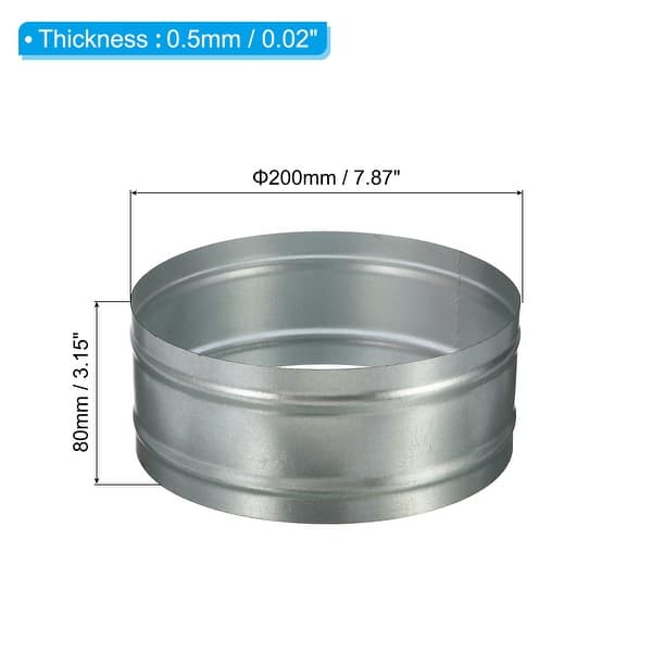 4" Duct Connector Metal Duct Coupling Vent Coupler Dryer Pipe Coupling ...