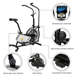 Exercise Fan Bike With Air Resistance System-Belt And Chain Drive - Bed ...