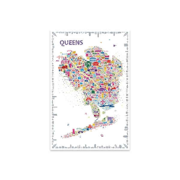 New York Collection-Queens Print On Acrylic Glass by Rafael Esquer ...