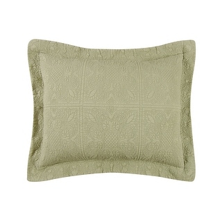 20" x 26" Sage Matelasse Standard Sham - Bed Bath & Beyond - 38277966