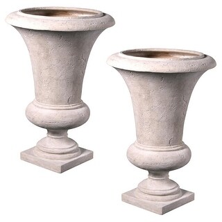 Design Toscano Viennese Architectural Garden Urn: Large Set of Two ...