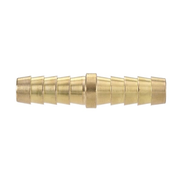 Hose Barb Fitting, 3/8x3/8inch Brass Splicer Mender for Water Fuel Air ...