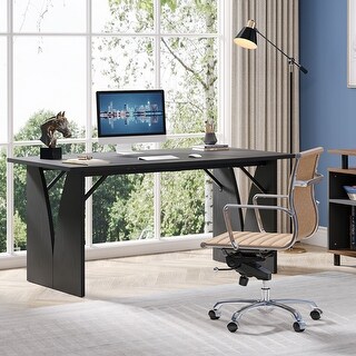 63-inch Modern Rectangular Computer Desk for Home Office - Bed Bath ...