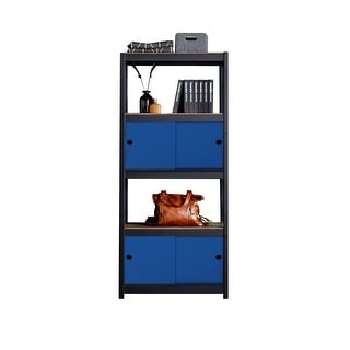 Aurora Home 4Shelf 2Door Customizable Modular Shelving and Storage ...
