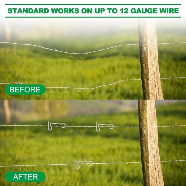 40Pcs Fence Wire Tensioner Tool with Tightener Handle Steel Barb Wire ...