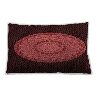 Ahgly Company Patterned Indoor-Outdoor Chilli Pepper Red Lumbar Throw ...