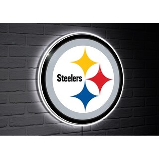 Pittsburgh Steelers Team Logo LED Wall Decor Lighted Sign - Bed Bath ...