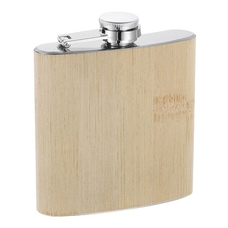 6oz 168ml Stainless Steel Hip Flask for Camping Outdoor Activity, Beige ...