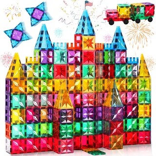 Magnetic Tiles,Star Magnetic Building Blocks Toy for Ages 3+,Magnetic ...