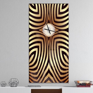 Designart 'Convex Symmetrical Ellipse' Oversized Contemporary Wall ...