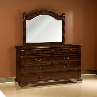 Burleigh Transitional Style Mirror , Cherry - Bed Bath & Beyond - 17818135