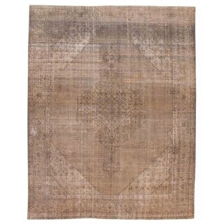 ECARPETGALLERY Hand-knotted Color Transition Taupe Wool Rug - 9'8 x 12 ...