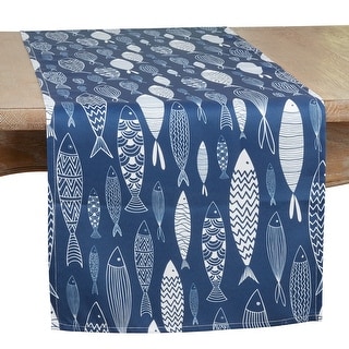 Table Runner With Fish Design - Bed Bath & Beyond - 35720785