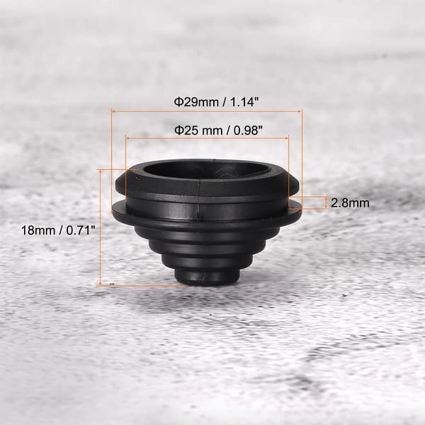 Rubber Grommet Mount Dia 25 mm Conical for Wire Protect of Thick Plate ...