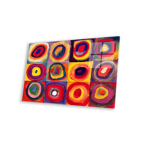 Squares with Concentric Circles Print On Acrylic Glass by Wassily ...