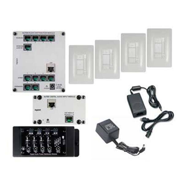 Legrand AU7154 Radiant Digital Audio Four Room Single Source Expansion ...