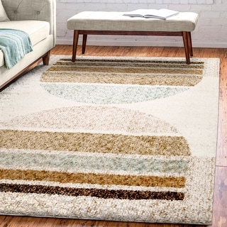Orian Rugs Cotton Tail Retro Slide Off White Stain Resistant Area Rug ...