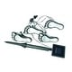 Ideaworks Footprint Garden Path Lights - Solar Powered LED Outdoor ...