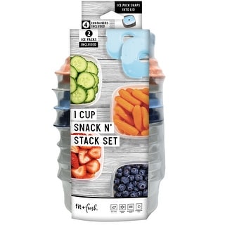 Fit & Fresh 407HL 1 Cup Stak Pak Container Set - Bed Bath & Beyond ...