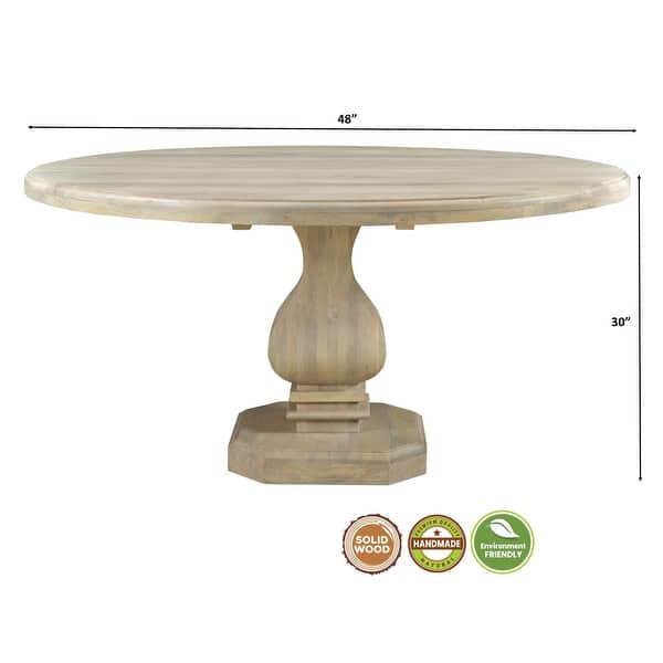 Adeline 48-inch Round Pedestal Dining Table - 48" - Bed Bath & Beyond ...