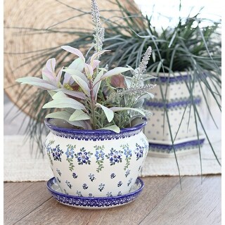 Blue Rose Polish Pottery 152 Kalich Large Flower Pot - Bed Bath ...