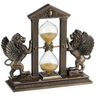 Veronese 8.3L Winged Lion Hourglass (Gold Sand) Cold Cast Bronze - Bed ...