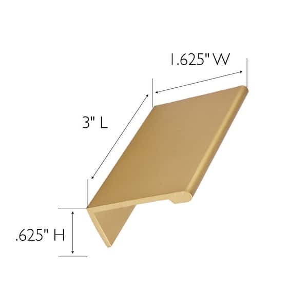 Design House 206623-SG Edge Cabinet Finger Pull Kitchen Drawer Pulls ...