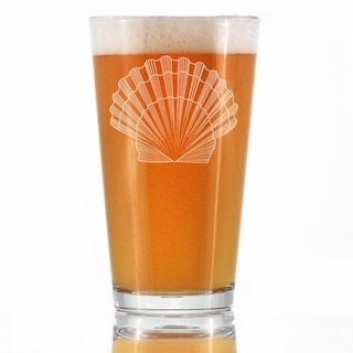 Seashell - Beer Pint Glass - Beach & Coastal Gifts & Decor - 16 Ounce ...