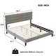 Sturdy Platform Bed with Wooden Slats Support, King Bed Frame with ...