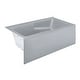 Claire 60 X 32 Left Drain Soaking Alcove Corner Apron Bathtub In Matte ...