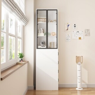 Modern White Storage Cabinet: Versatile Design, Ample Storage & Chic ...