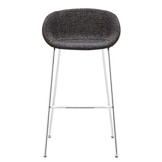 Set of Two Scoop Bar Stools - 20.87" W x 21.26" D x 38.98" H - Bed Bath ...