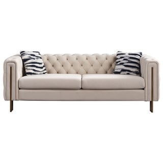 84" Tufted Back Sofa, Bench Sofa, Multiple Cushions Sofa - Bed Bath ...