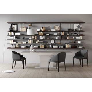 Astor Dining Table in Glossy Chateau Gray - Bed Bath & Beyond - 33465645