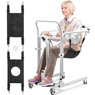 Electric Patient Lift Transfer Chair, for Senior Disabled, 220LBS ...