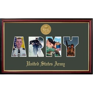 Patriot Frames Army Collage Photo Petite Frame with Gold Medallion ...