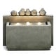 Gray Resin Rectangular Birds Outdoor Fountain with Lights - Bed Bath ...