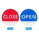 Open/Close Sticker, Acrylic Self Stick Business Door Label Signs for ...