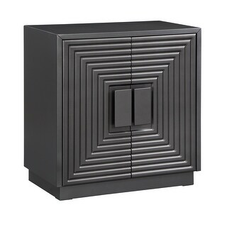 Somette Corridors Dark Graphite Two Door Cabinet - Bed Bath & Beyond ...
